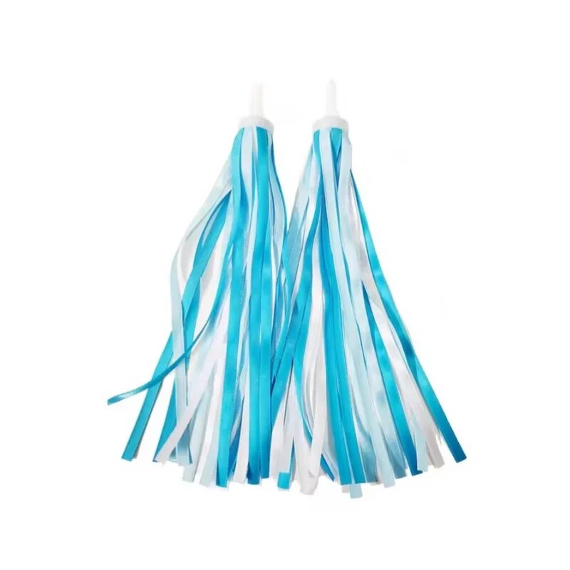 Резиновые ручки для руля велосипеда/самоката для детей D blue white 1pair