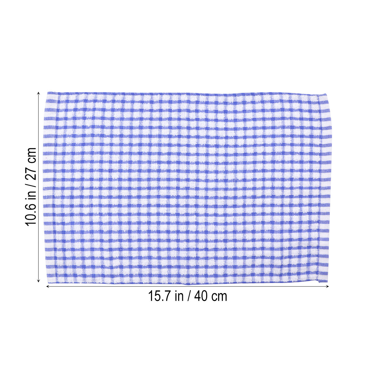 3 Пcs Хлопковое Полотенце Для Посуды 40x27x0.50Cm Синее Многофункциональное Впитывающее