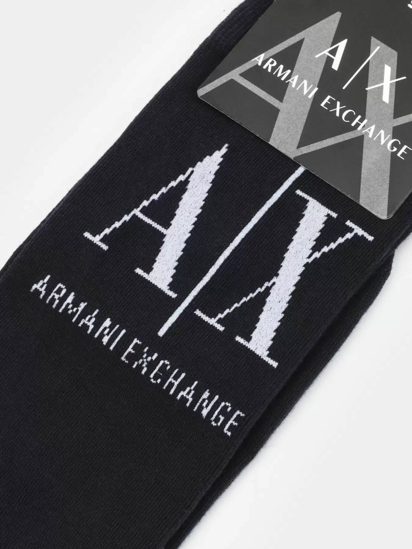 Носки Armani Exchange, размер S/M, темно-синий — фото 1