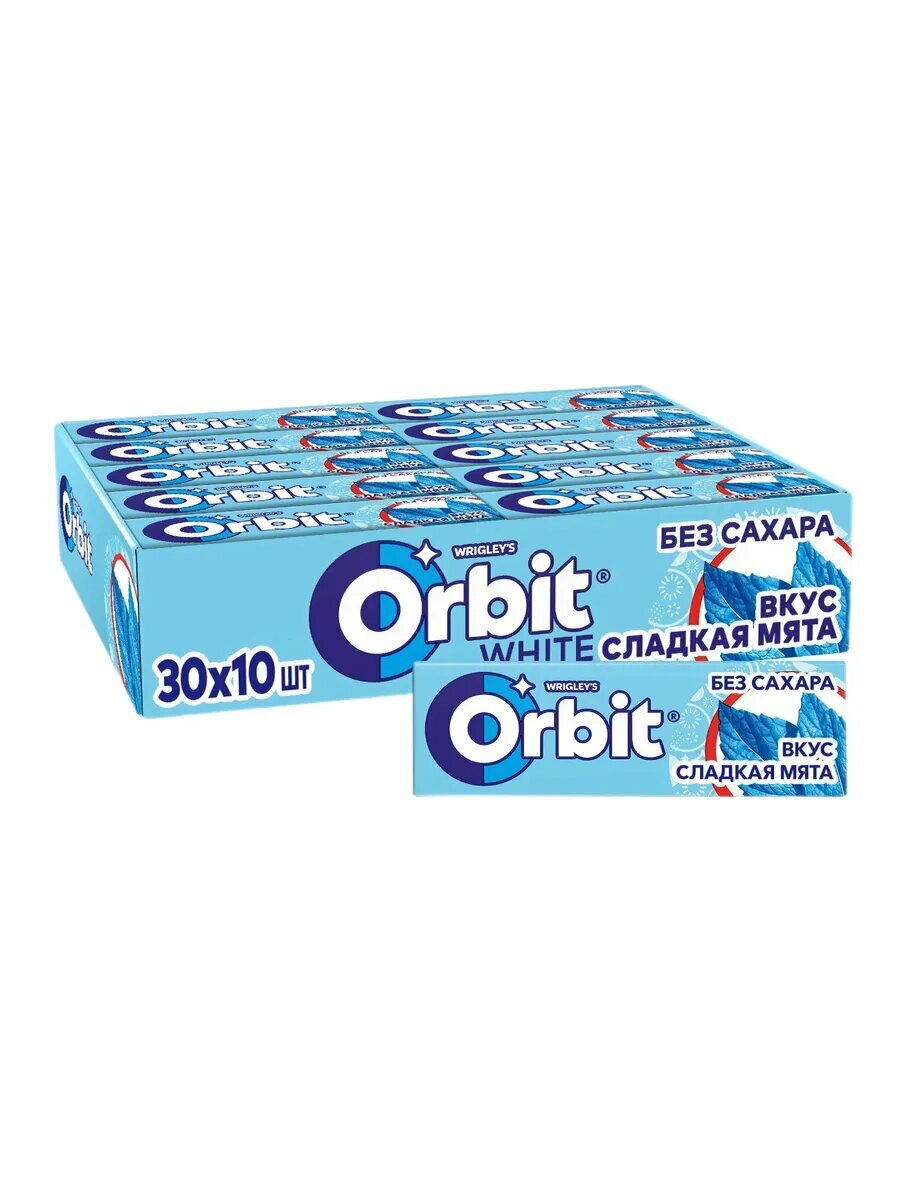 Orbit Жевательная резинка сладкая мята, 30 шт по 13,6 г