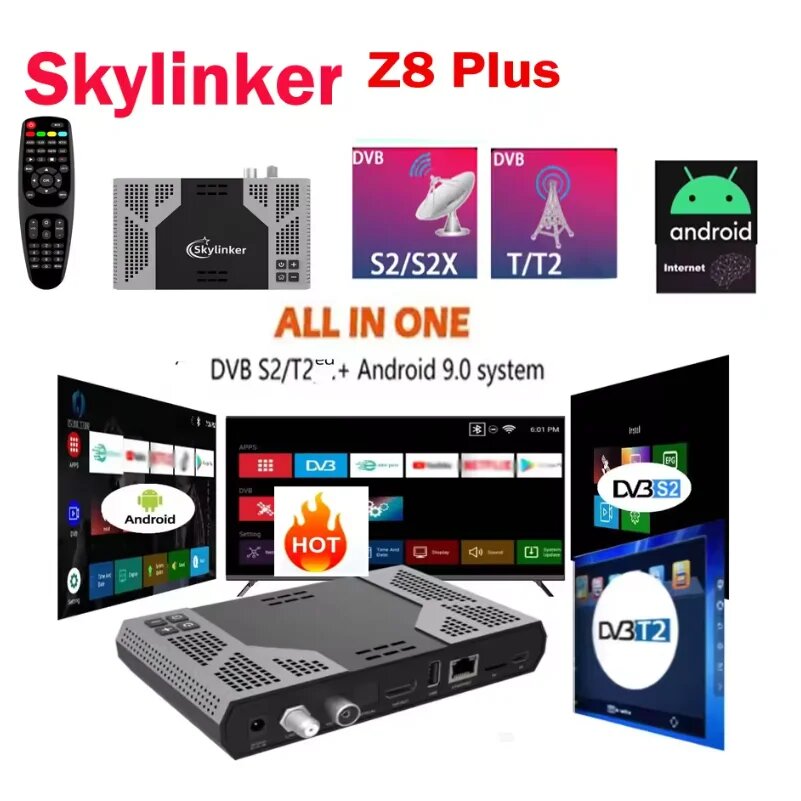 Skylinker Z8 Plus Android 11 ТВ-приставка, US Plug, 100В-240В