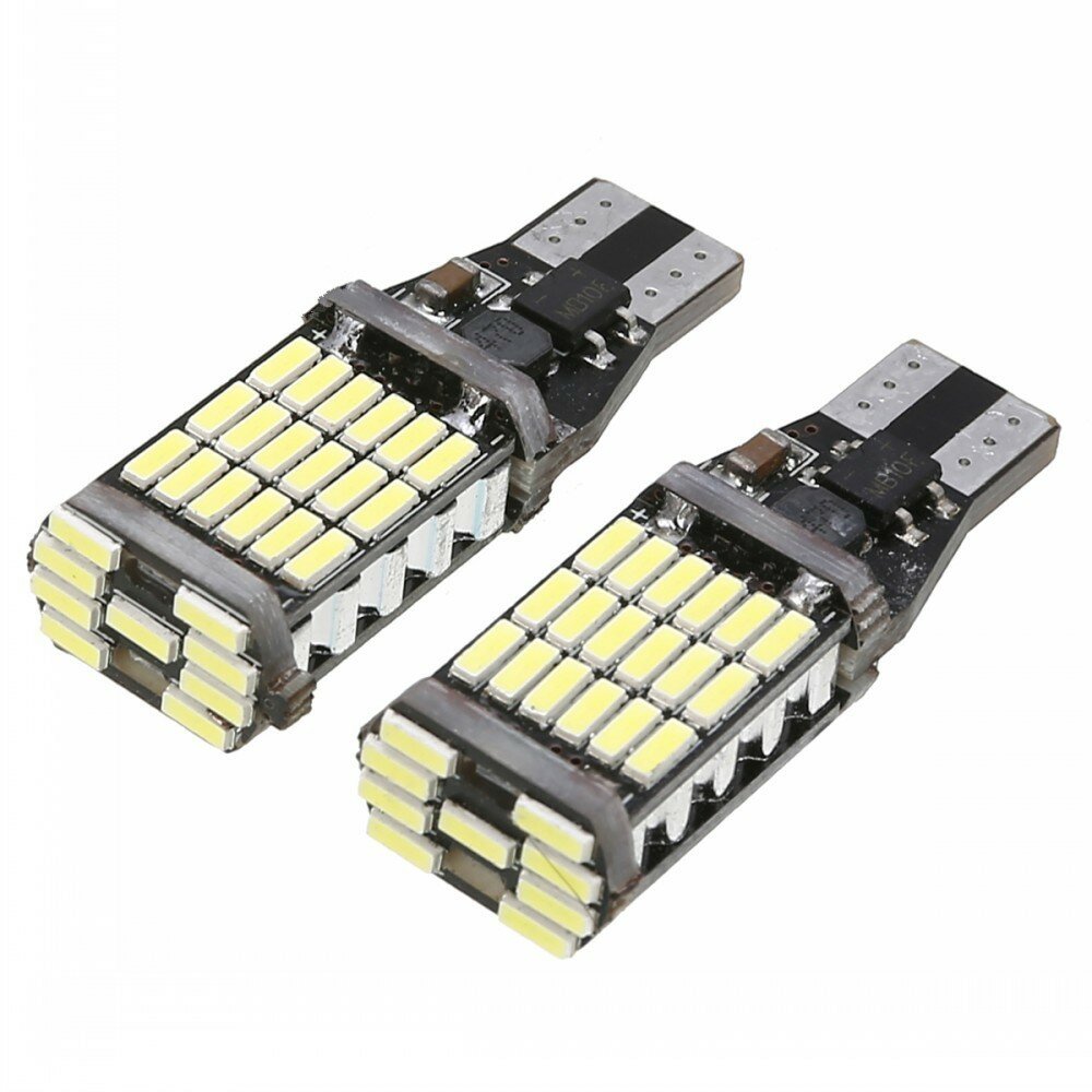 T15 4014 45SMD Автомобильный светодиодный задний свет с алюминиевым теплоотводом, широкий диапазон напряжения W16 для