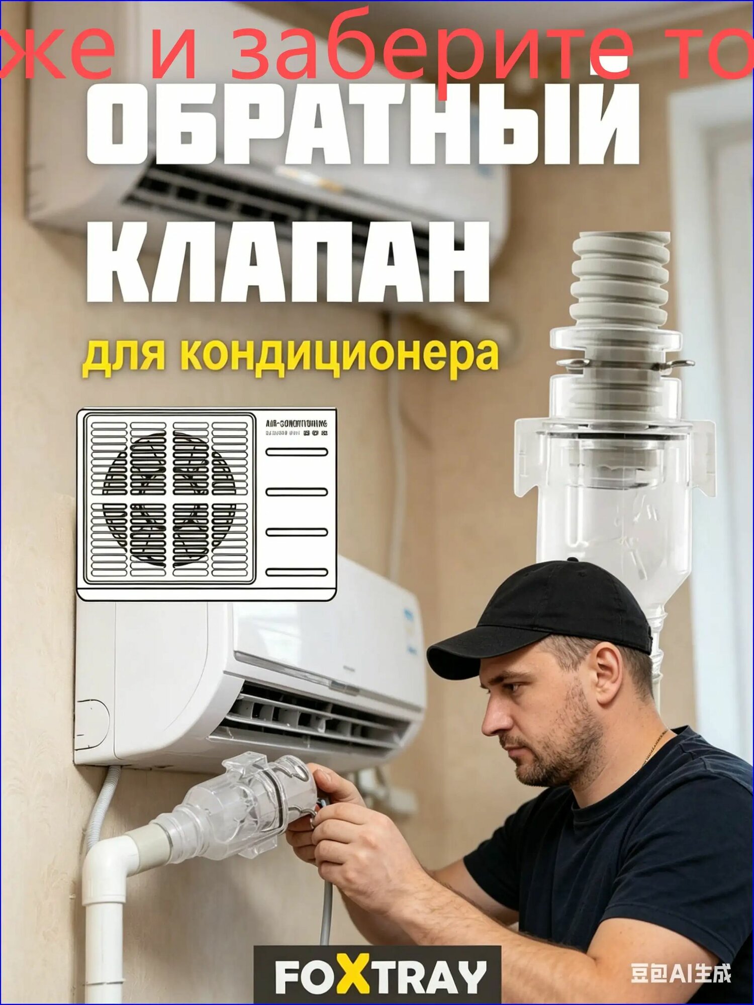 Эксклюзивный сухой сифон обратный клапан для кондиционера лидер продаж 2026 года