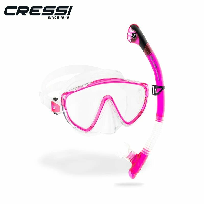 CRESSI маска и трубка Tino & Scilla CLEAR PINK