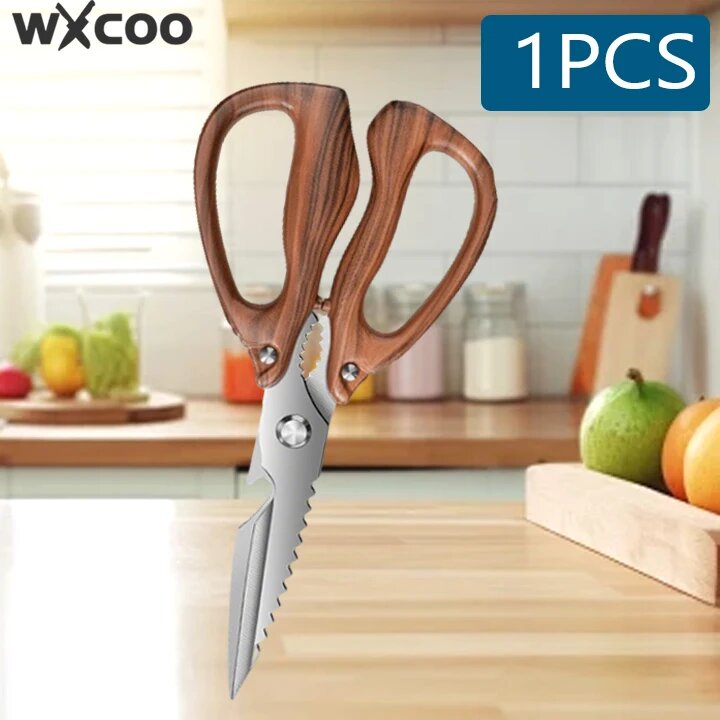 WXCOO Многофункциональные кухонные ножницы из нержавеющей стали Kitchen ScissorA-1PC