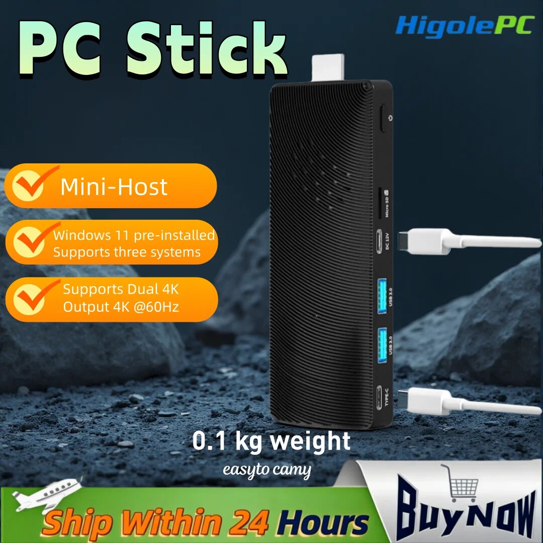 Мини-ПК Higole J4105 Intel WiFi5 8ГБ 128/256ГБ Windows 11 8GB 256GB, EU