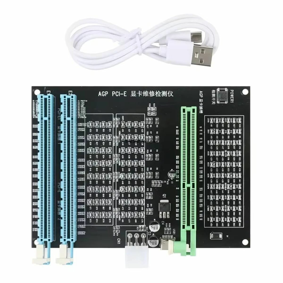 AGP PCI-E X16 Двухцелевой тестер разъемов, проверка видеокарт, инструмент для ремонта диагностика слотов тестирование контактов для ПК