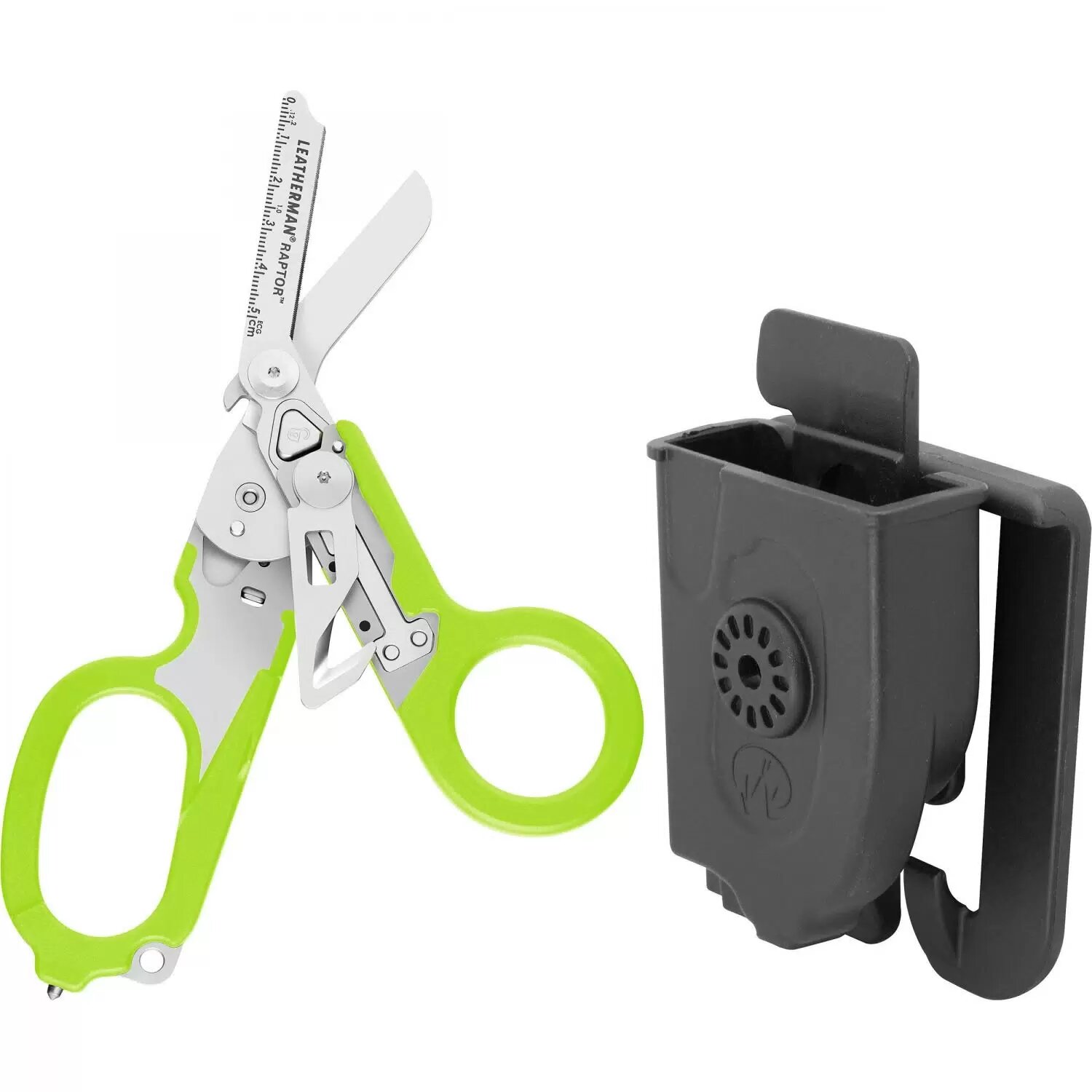 Мультитул Leatherman (832332) ножницы Raptor Green/Molle Holister/Peg