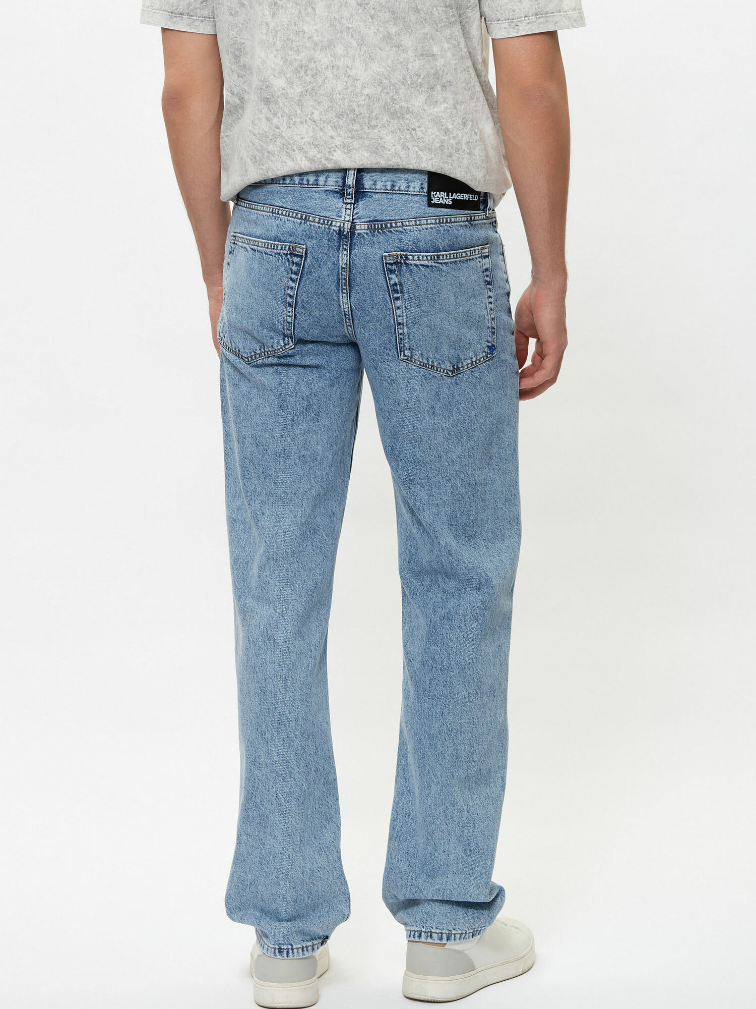 Джинсы классические KARL LAGERFELD JEANS, размер 33/32, голубой — фото 1