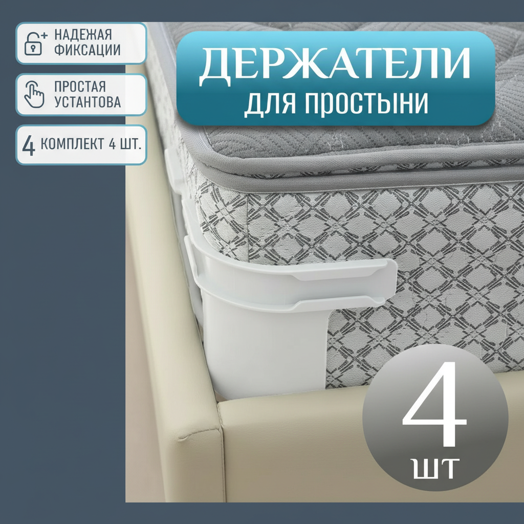 Держатель для простыни, зажимы и фиксаторы для простыни на матрас