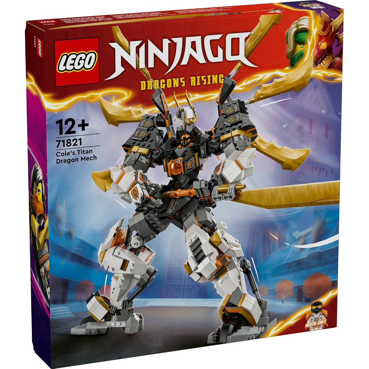 Конструктор LEGO Ninjago 71821 Титановый дракон Коула, 1055 деталей, 12+