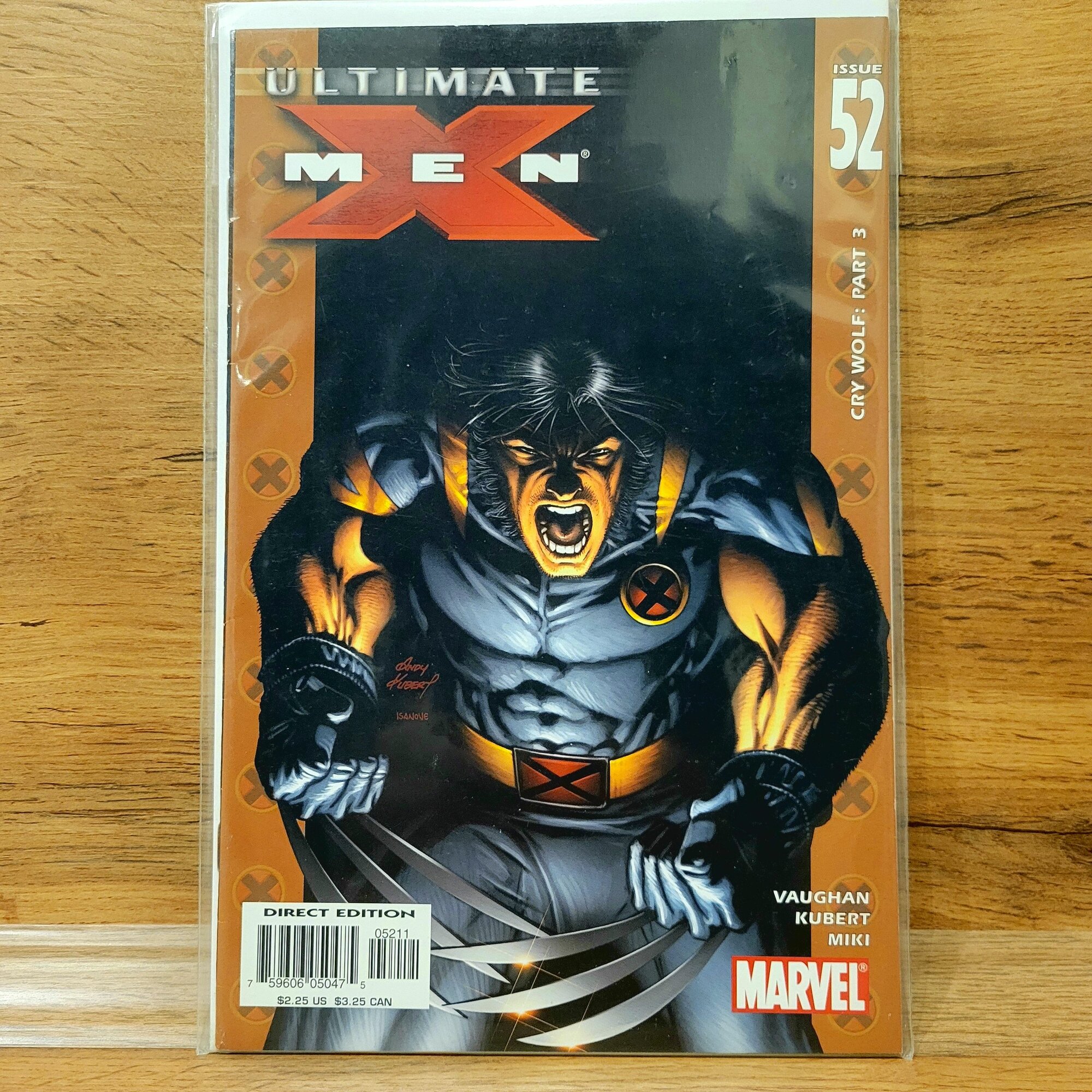Оригинальный Комикс Ultimate X Men #52.