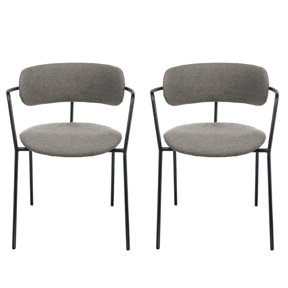 Стул Bradexhome Комплект из 2-х стульев Ant букле серый арт. RF 0864P