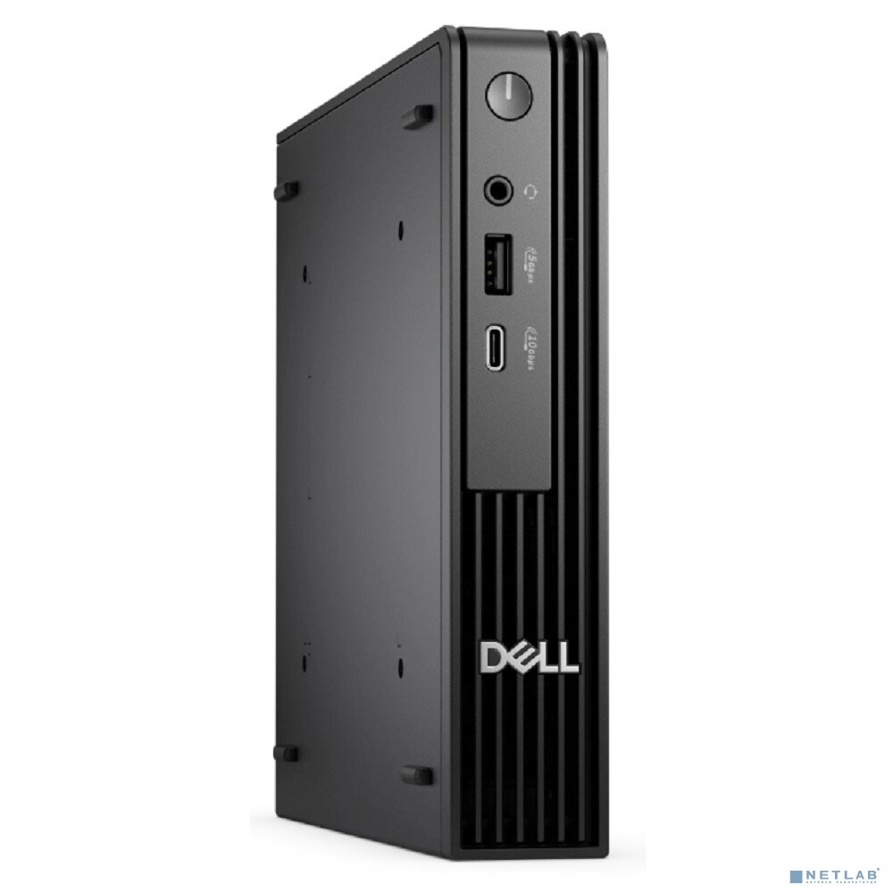 Dell Pro Micro QCM1250 [DPM -3860] Black Micro {i3 14100T/8Gb/SSD512Gb UHDG/W11Pro/m/kb}