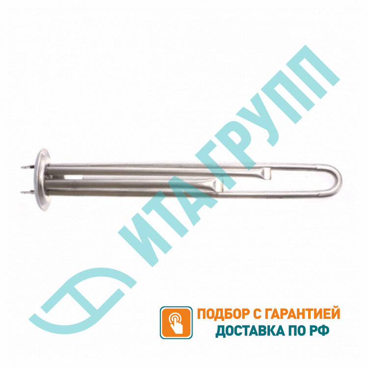 Комплект ТЭН 1,3кВт (1300Вт) RF для водонагревателя Thermex, Garanterm RZB, IF, ID, под анод М4, нерж. + анод, 20087