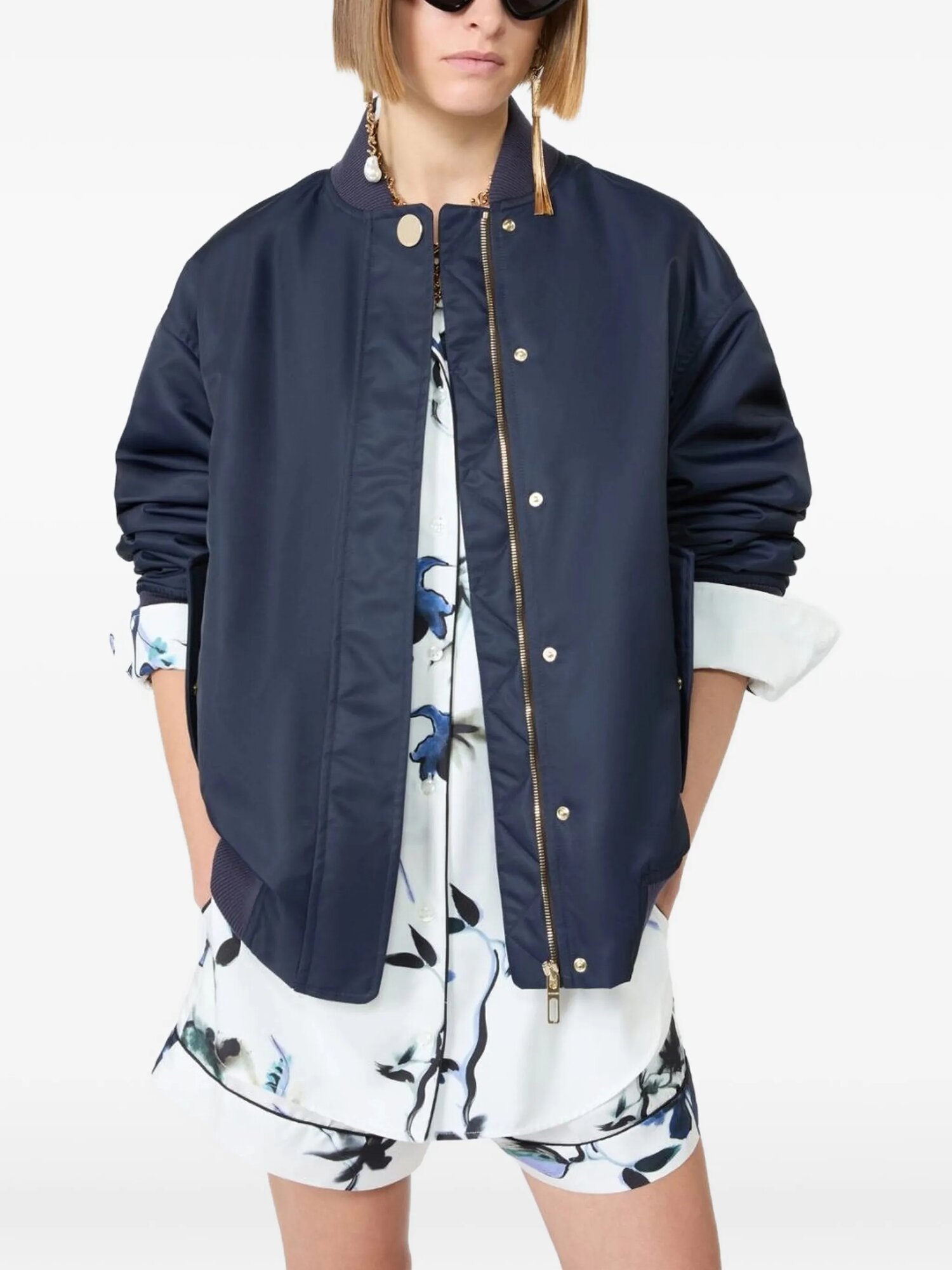 Куртка SPORTMAX Zip-up bomber jacket, размер 42 — фото 1
