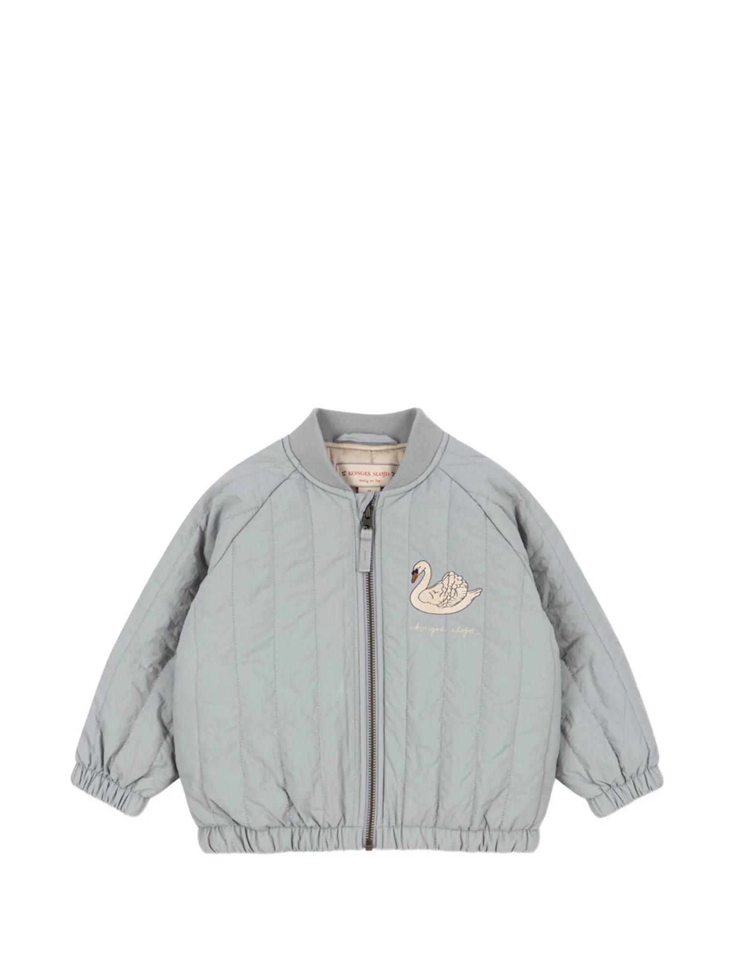 Куртка Konges Slojd Juno swan-embroidered quilted jacket