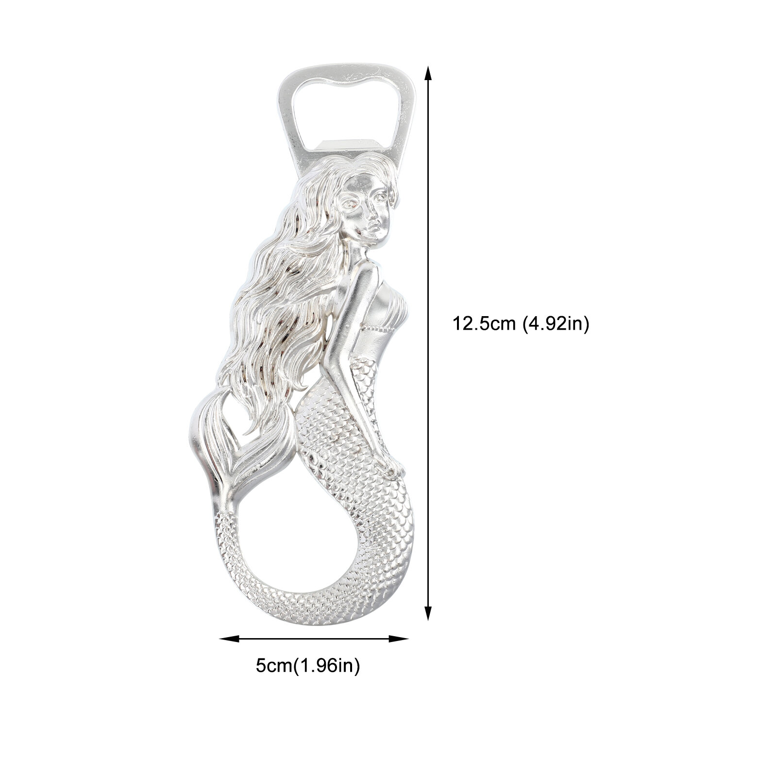 Открывалка Для Пивных Бутылок С Магнитом Серебристый 2 Штуки 12 5x5 Cm