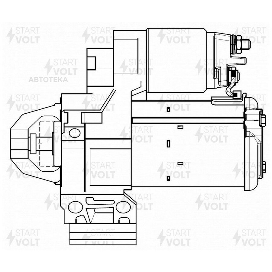 ! Выведено из ассортимента Стартер BMW 5 G30 (16-)/X3 G01 (17-) 2.0T AT 1.7кВт STARTVOLT LST2617