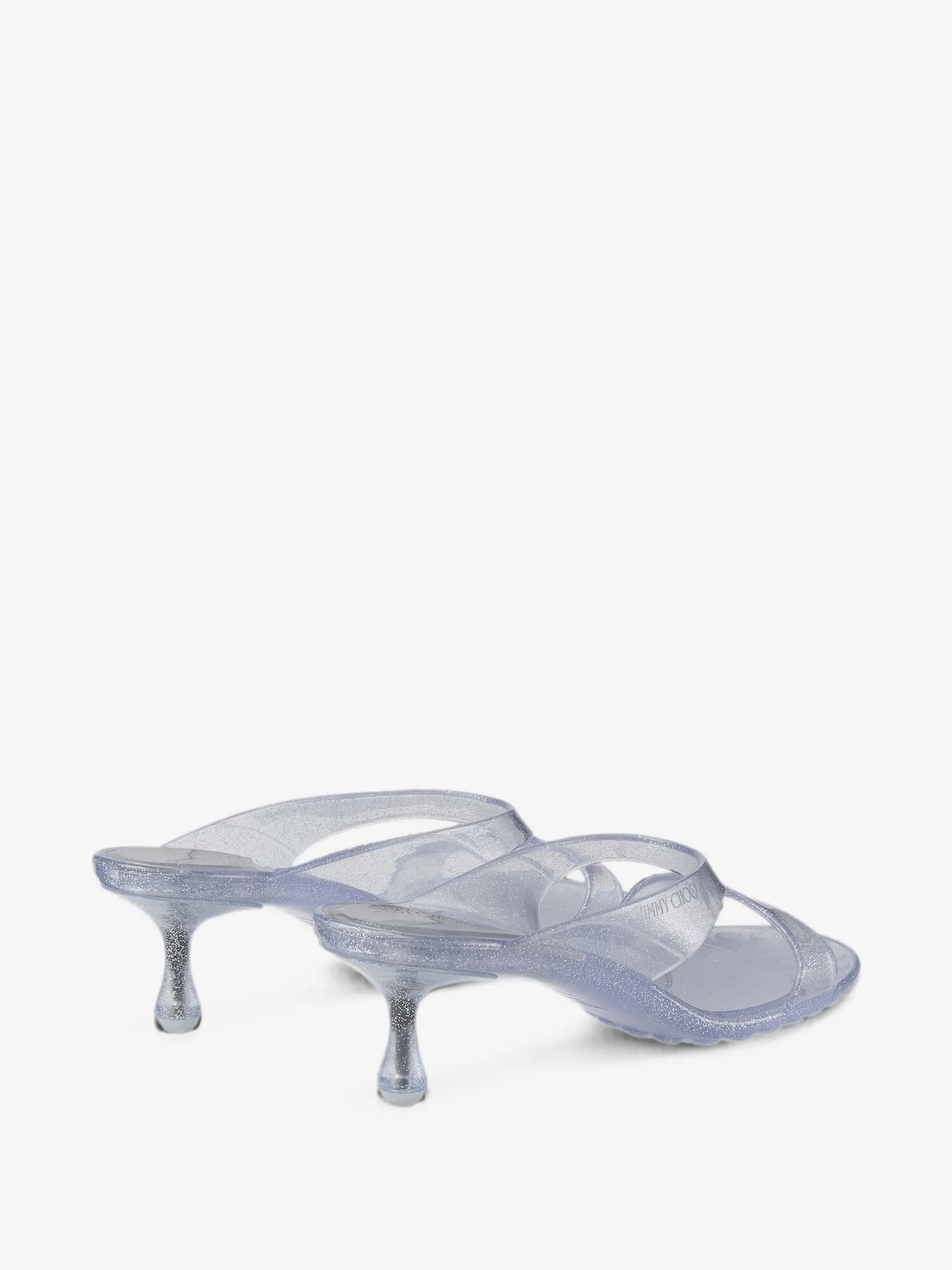 Мюли JIMMY CHOO Jelly Drop, размер 40, серебристый/красный — фото 1