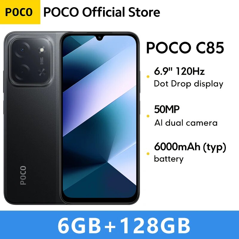 Смартфон Poco C85, 6/128ГБ, global