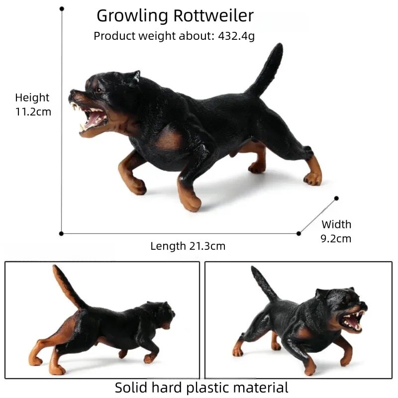 Фигурка Rottweiler, Growling, 21.3x9.2x11.2 см, 432.4 г