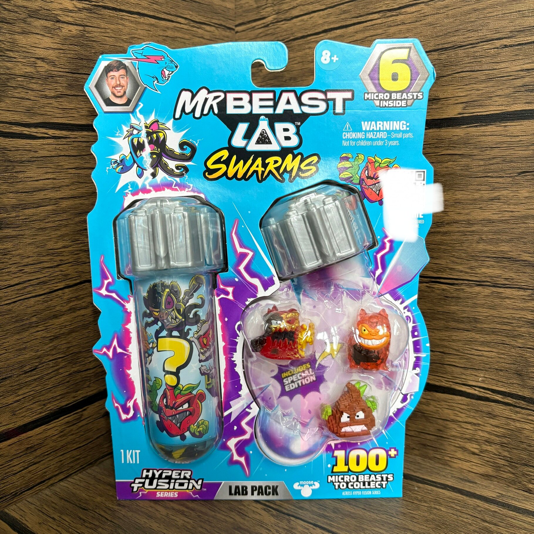 Игрушка-сюрприз для детей MrBeast Lab Fire Panther Test Chamber Frankenstein Treasure МО-24784 пробирка мутантный