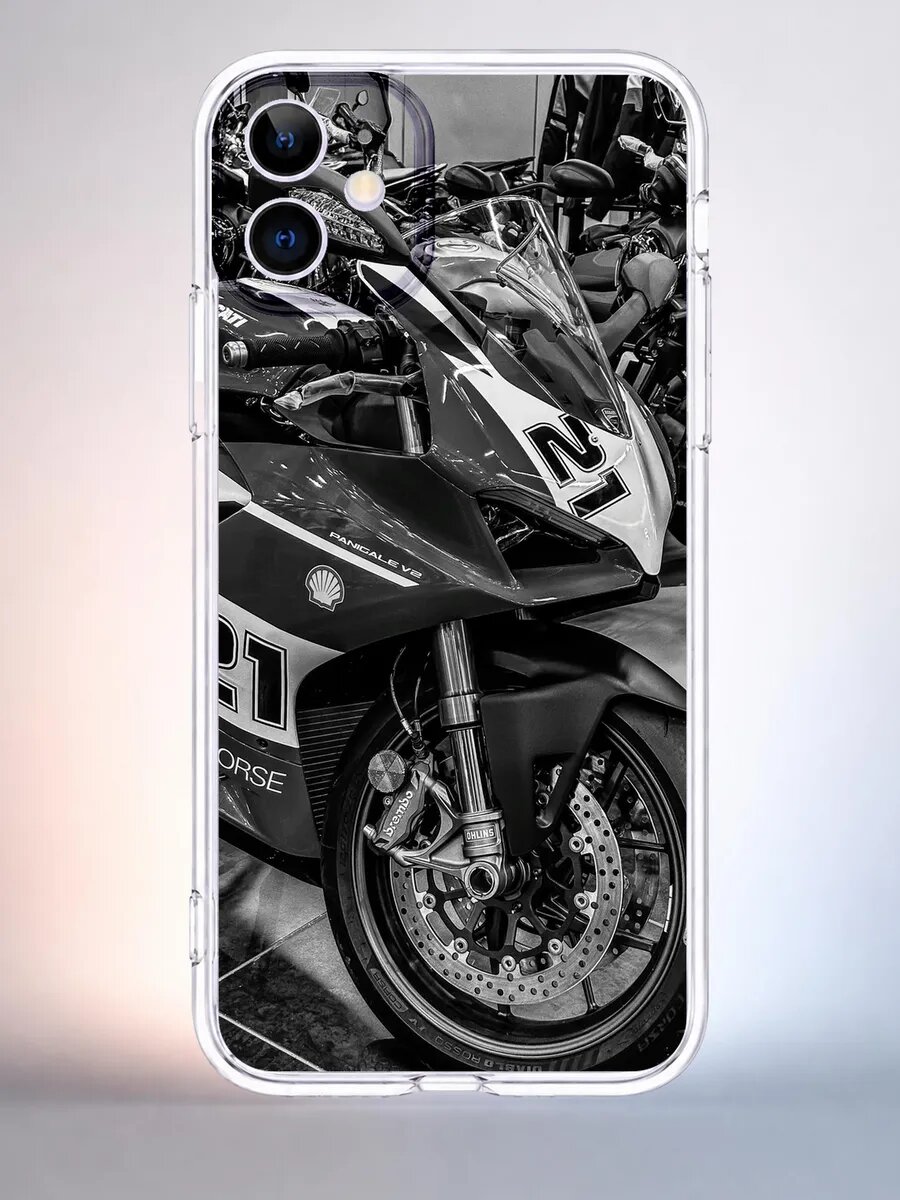 Чехол iPhone 11 Ducati Panigale силиконовый прозрачный