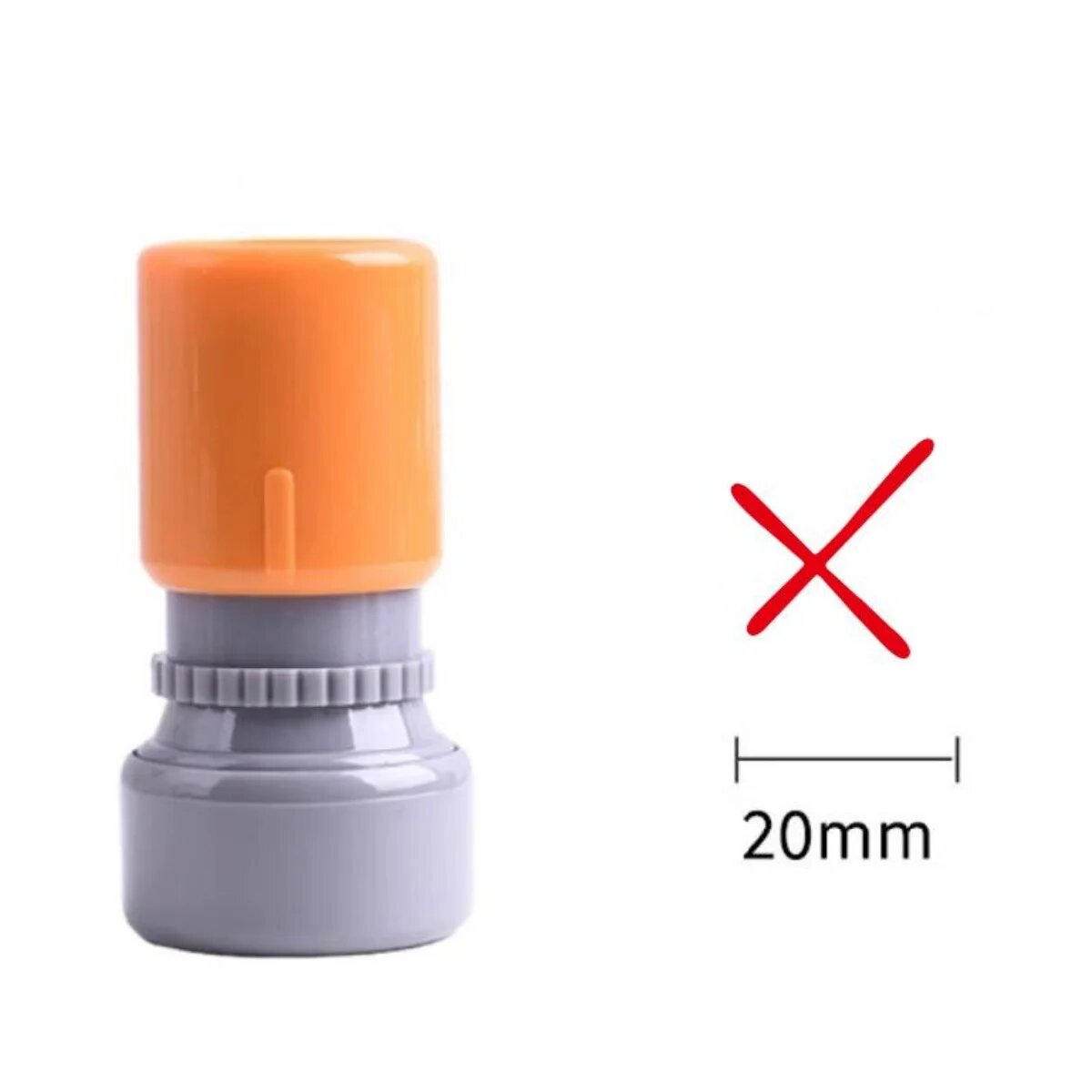 Самочерпывающийся штамп Xiuzhang "√ ×" 20 мм 20mm
