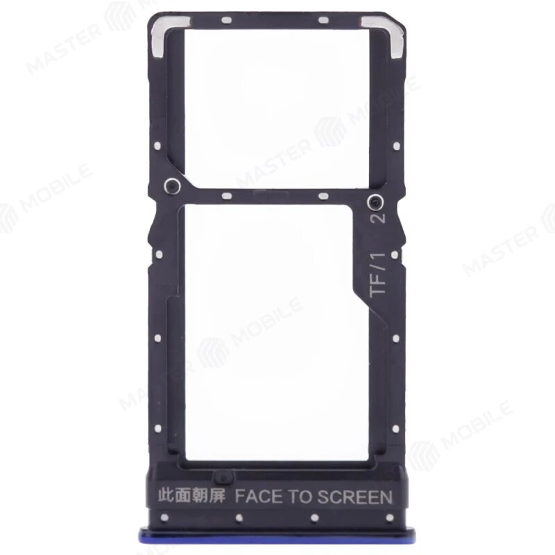 Держатель сим-карты для Xiaomi Poco X3 / Poco X3 NFC (M2007J20CG) / Poco X3 Pro (M2102J20SG) (синий)