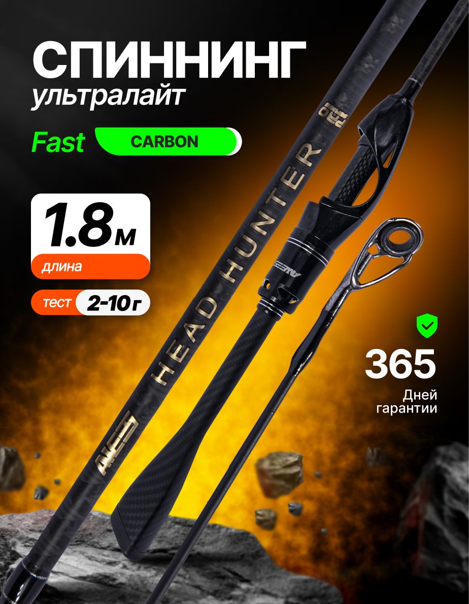 Спиннинг ультралайт AWEES 1.8м, тест 2-10гр.