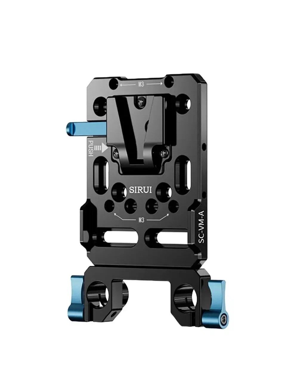 KNOW EASY-Батарейная площадка Sirui V-mount Battery Plate Dual 15mm Rod Clamp