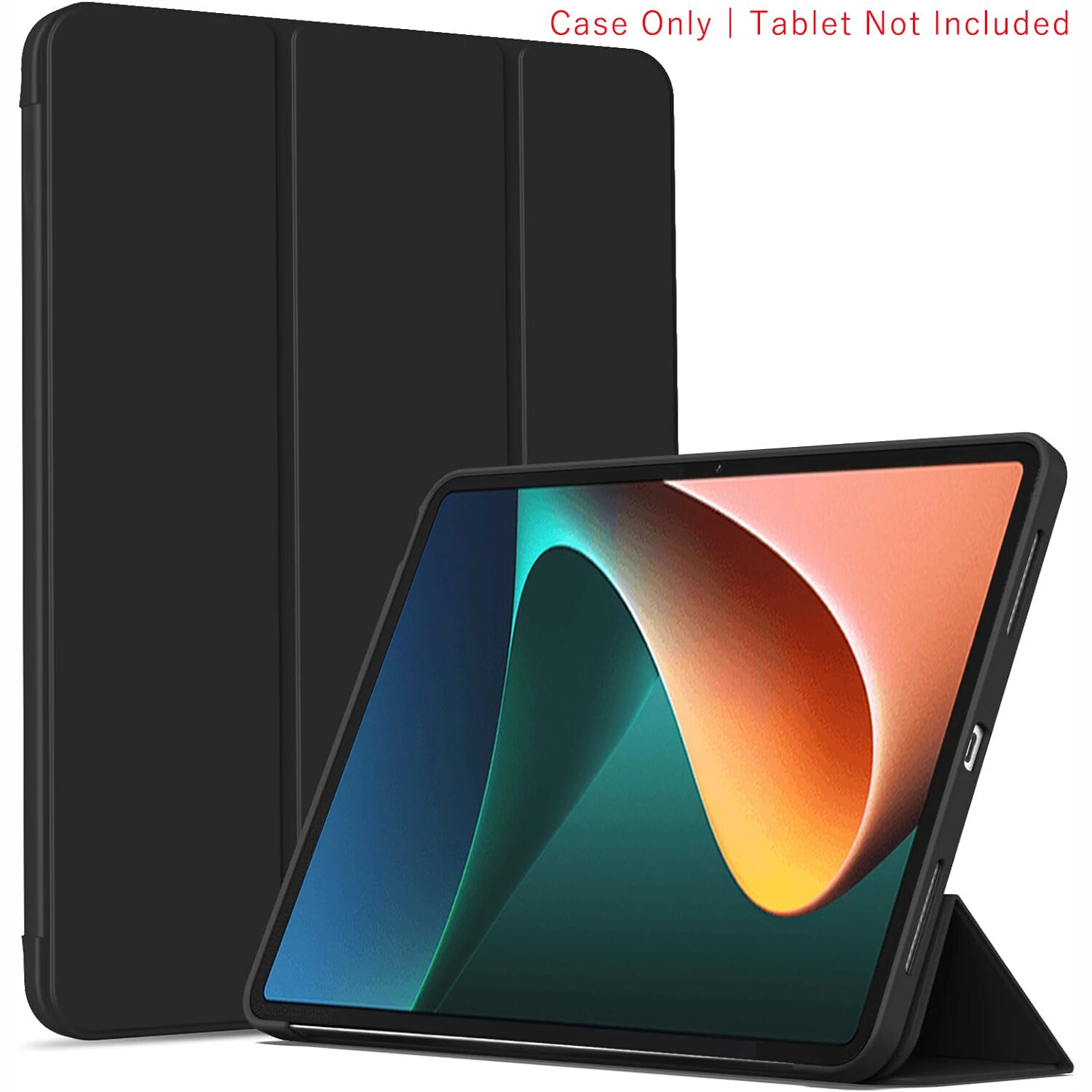 Трисекционный чехол QIJUN для Xiaomi Pad 5/Pad 5 Pro 11 дюймов Xiaomi Pad 5, YT Black
