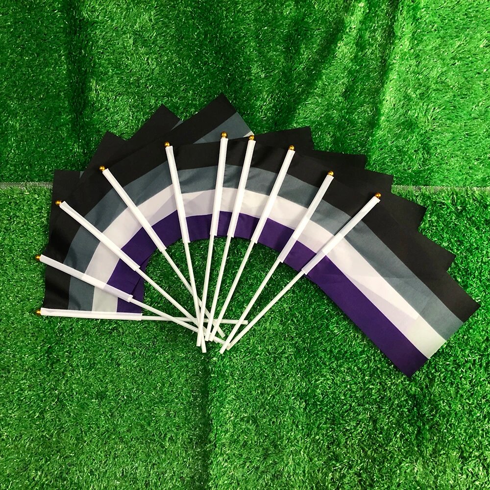 Флаг LGBTQIA 14x21 см SKY FLAG 10 pcs