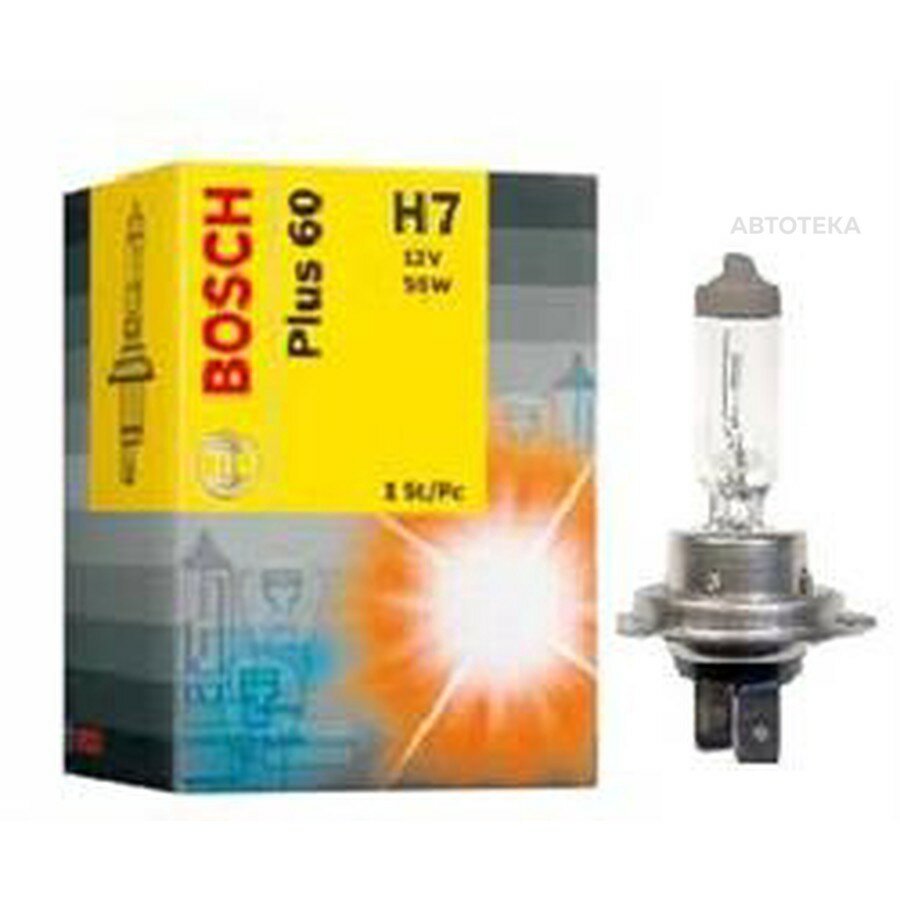 Лампа H7 12V 55W Plus 50 (картонная коробка) BOSCH 1987302079