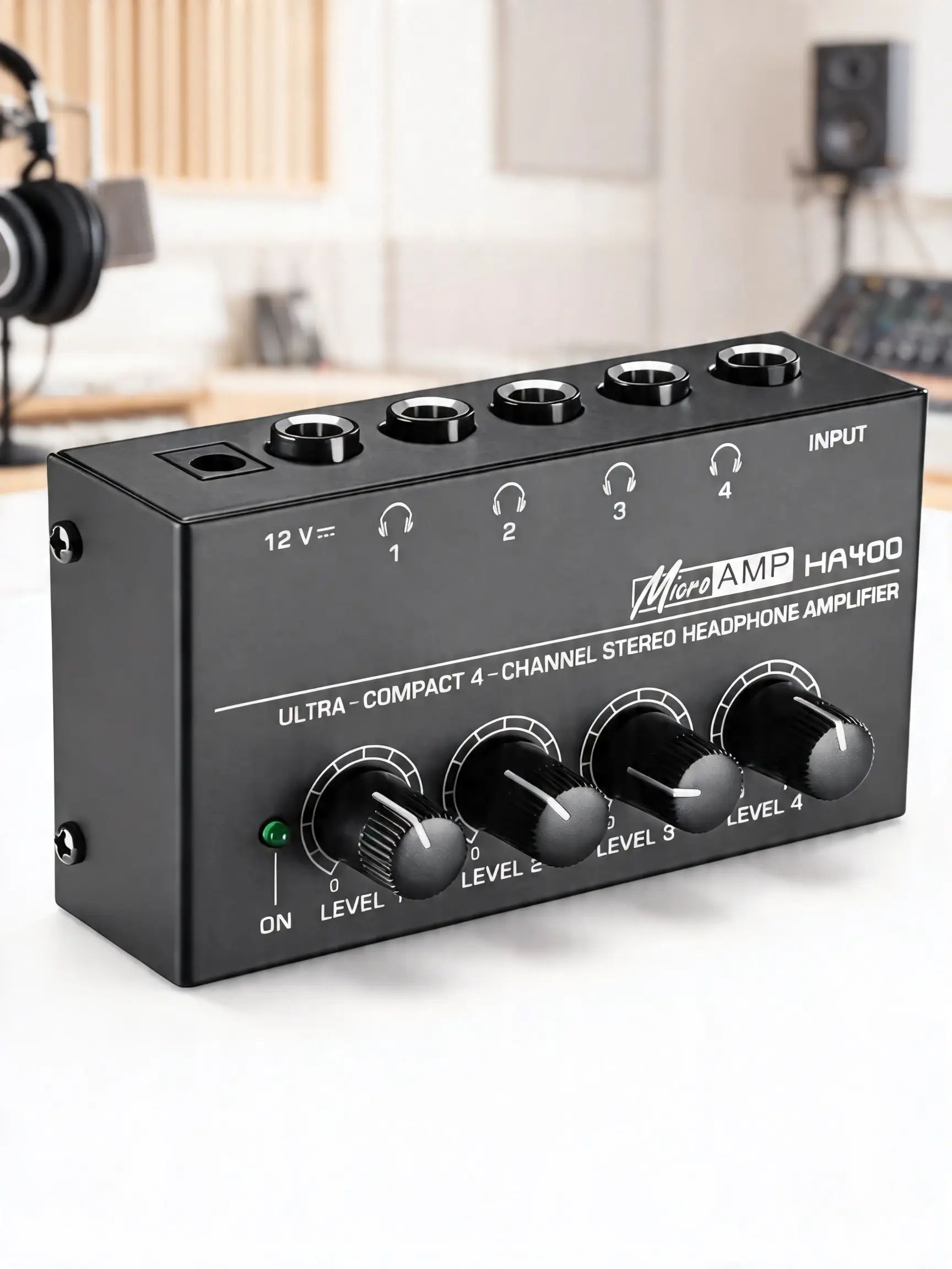 HA400 4-Канальный Ультракомпактный Усилитель звука Для наушников Microamp Amplifier