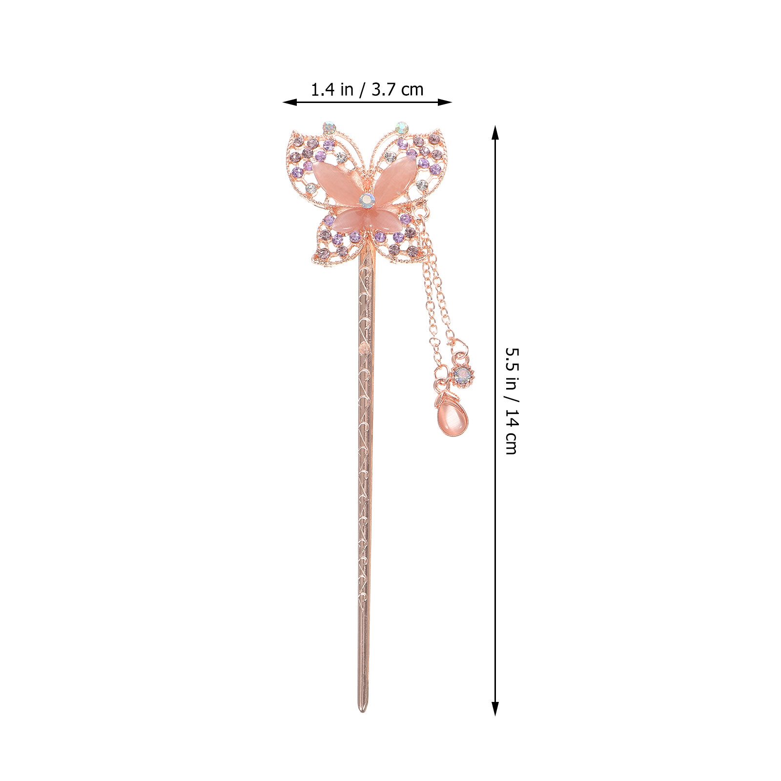 Заколки Для Волос В Форме Бабочки 3 Штуки Подходит Для Толстых И Тонких Волос Размер 14x3 7x0 8 См