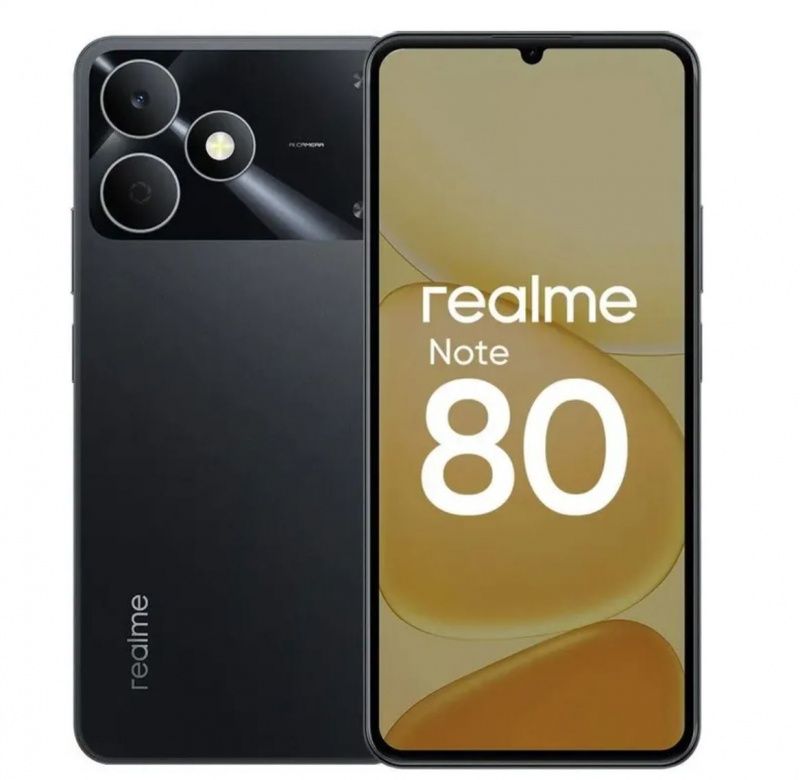 Смартфон realme Note 80 4/64Gb Black, черный