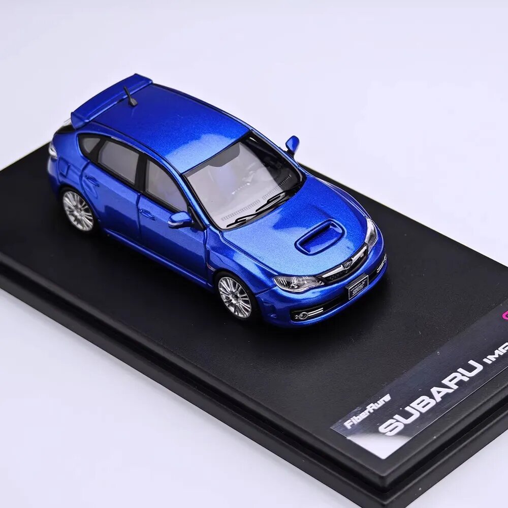 Машинка Fiberrun MODEL 1/64 #Subaru Impreza STI Blue Alloy Car Model Collection Gift