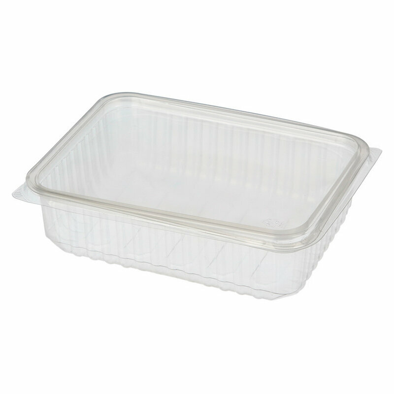 Контейнер 500мл прямоугольный ЮП с крышкой, ПП с крышкой 186 (1 шт/упак, 500 шт/кор)