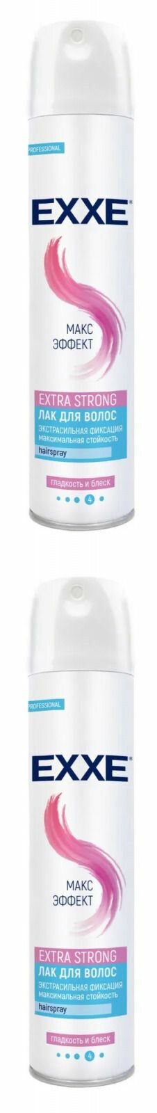 EXXE Лак для волос Extra Strong, экстрасильная фиксация, 300 мл, 2 шт.