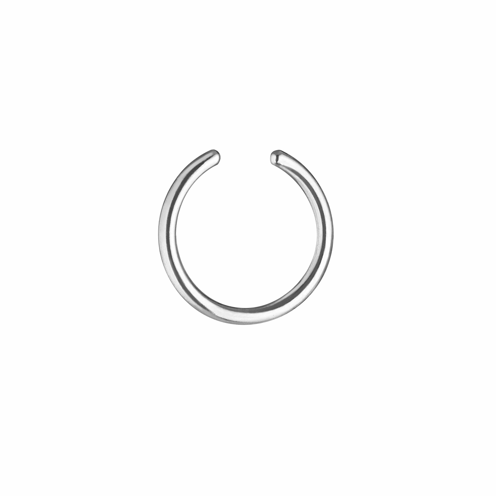 Клипса для имитации пирсинга в губу, серебро, 925 проба