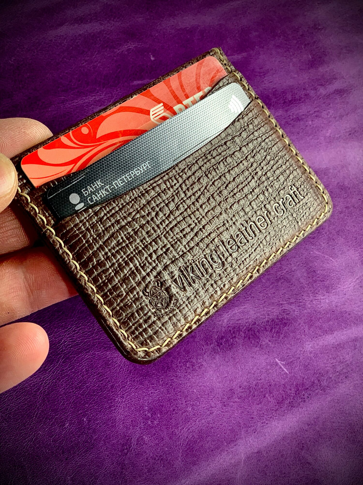 Картхолдер viking leather craft