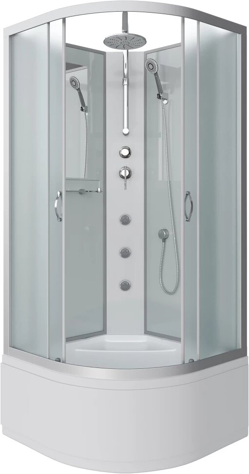 Душевая кабина 100x100x240 см Niagara NG-2309-14BKTG матовое