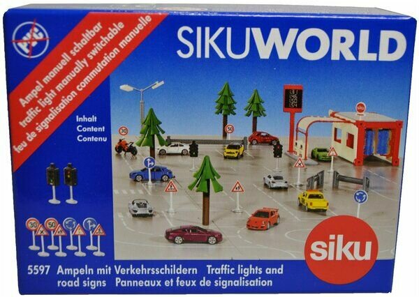 Siku Светофоры и дорожные знаки 5597, красный/синий/белый/серый