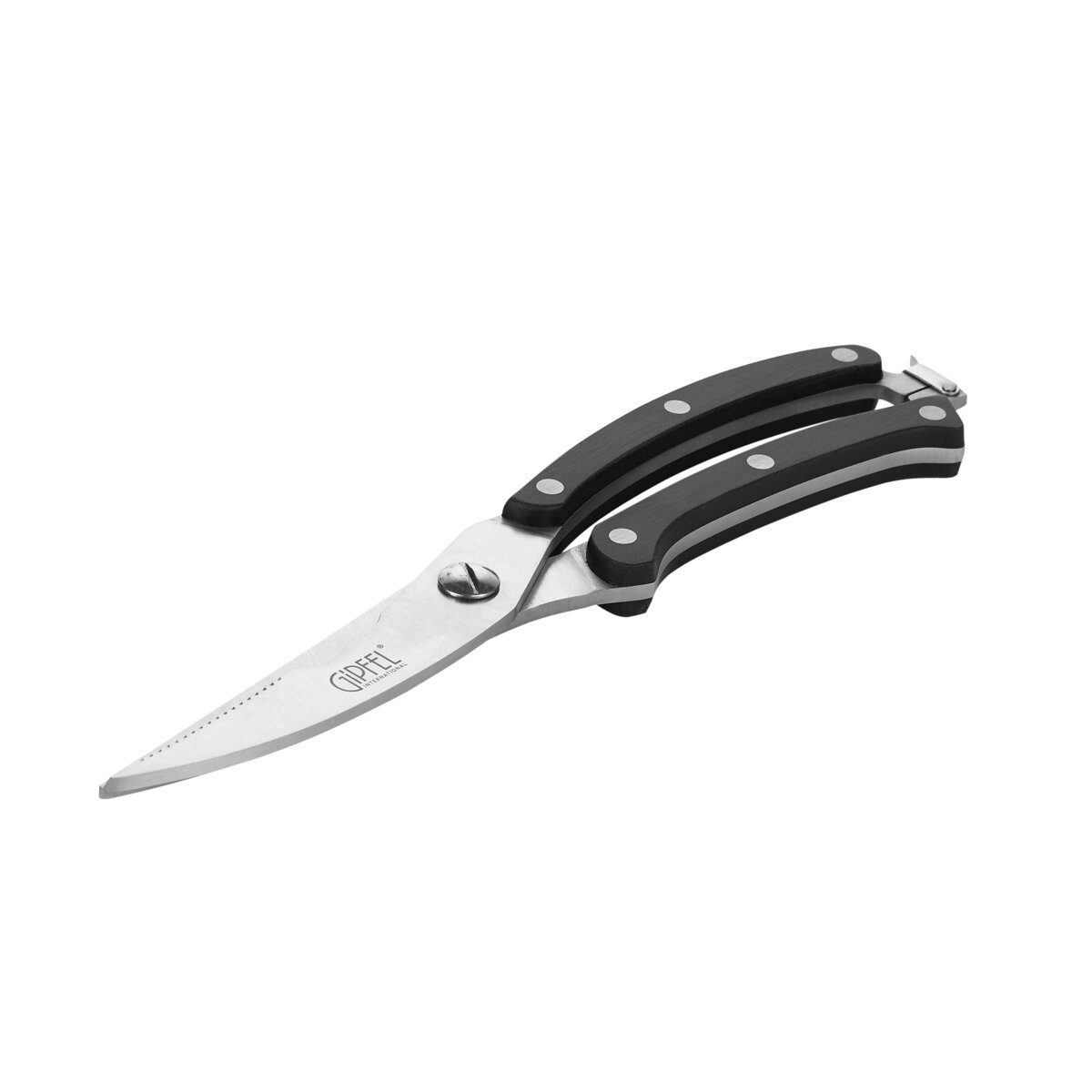 Секатор для птицы Gipfel Click 6802, нержавеющая сталь, черный/стальной