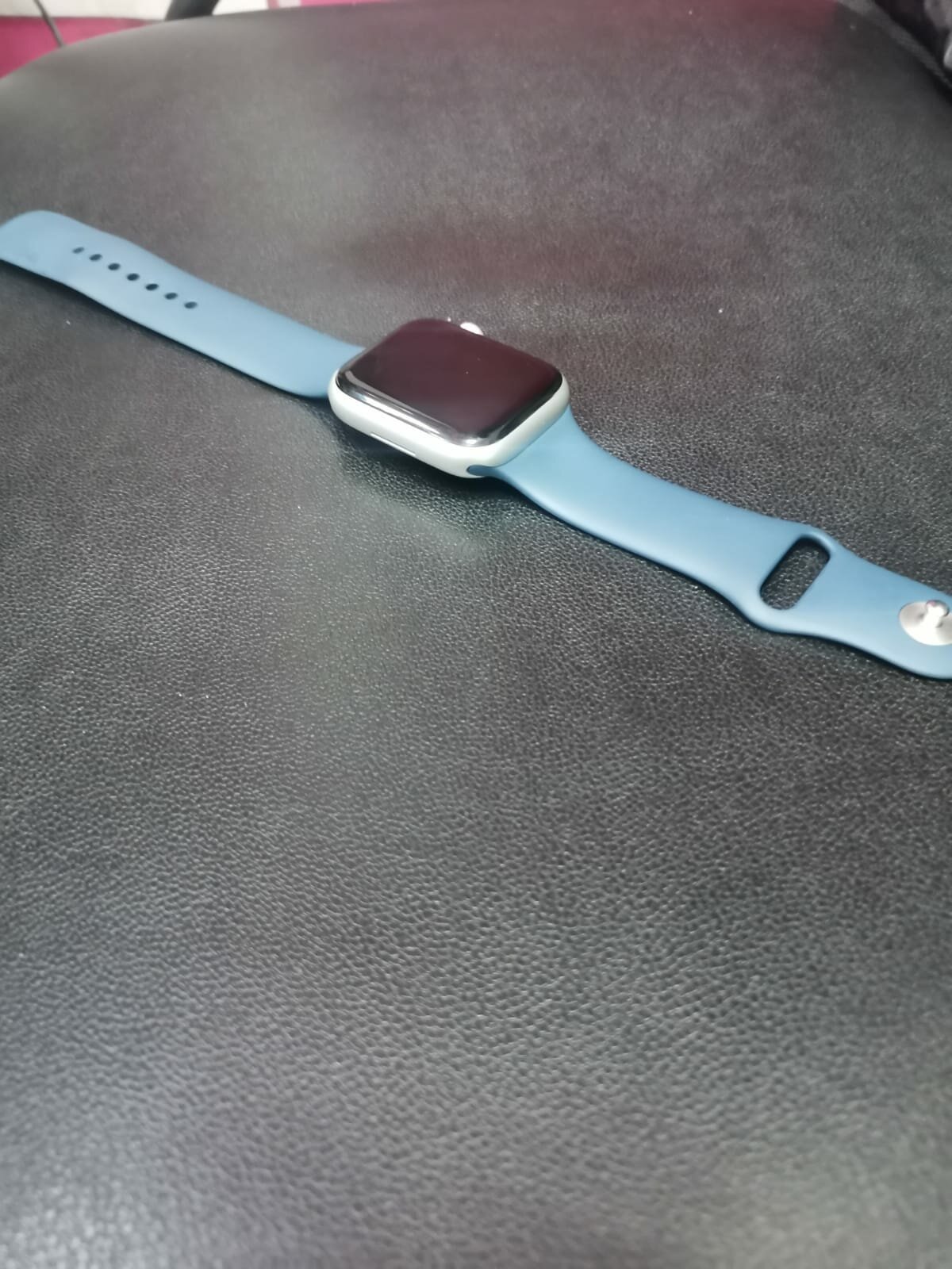 Умные часы Apple Watch Series 9 45 мм Aluminium Case GPS, Silver/Storm Blue Sport Band