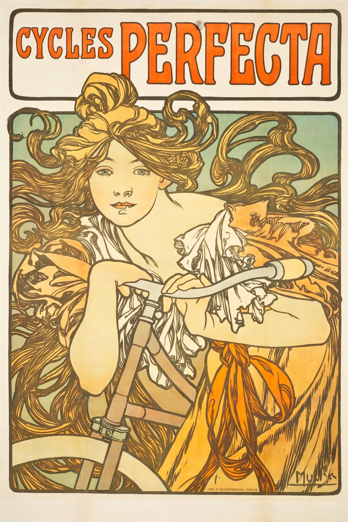 Постер / Плакат / Картина Реклама велосипедов Perfecta 60х90 см в подарочном тубусе