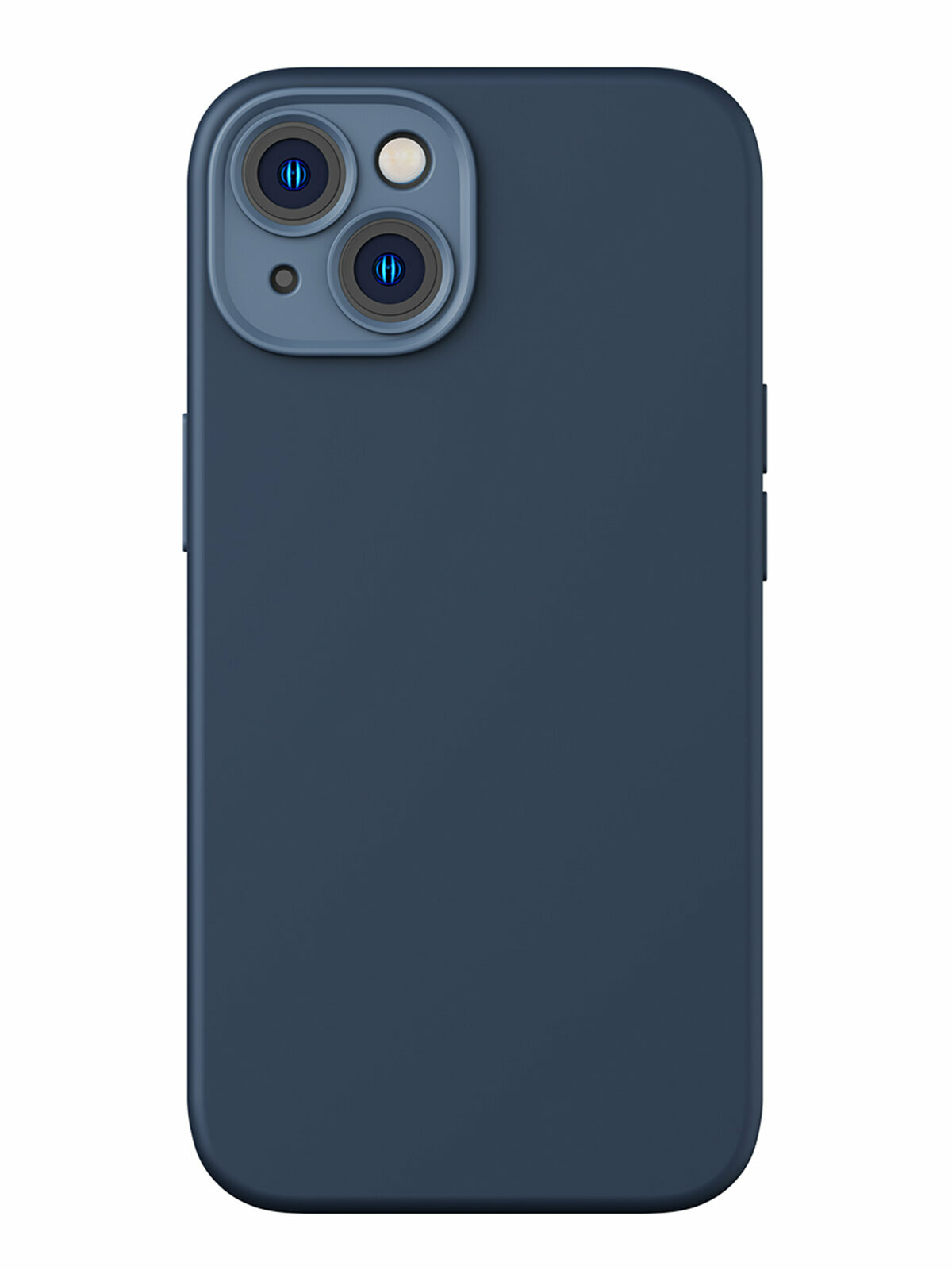 Baseus для iPhone 14 Plus чехол Liquid Silica Gel Magnetic case +Tempered glass Blue