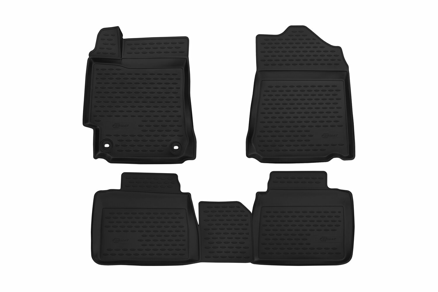 Коврики 3D в салон подходит для TOYOTA Camry (VIIr, VIIr2) XV50, 2014-2018, 4 шт. (Повышенная устойчивость, повышенная из FORMAT. FORMAT.3D.48.63.210K